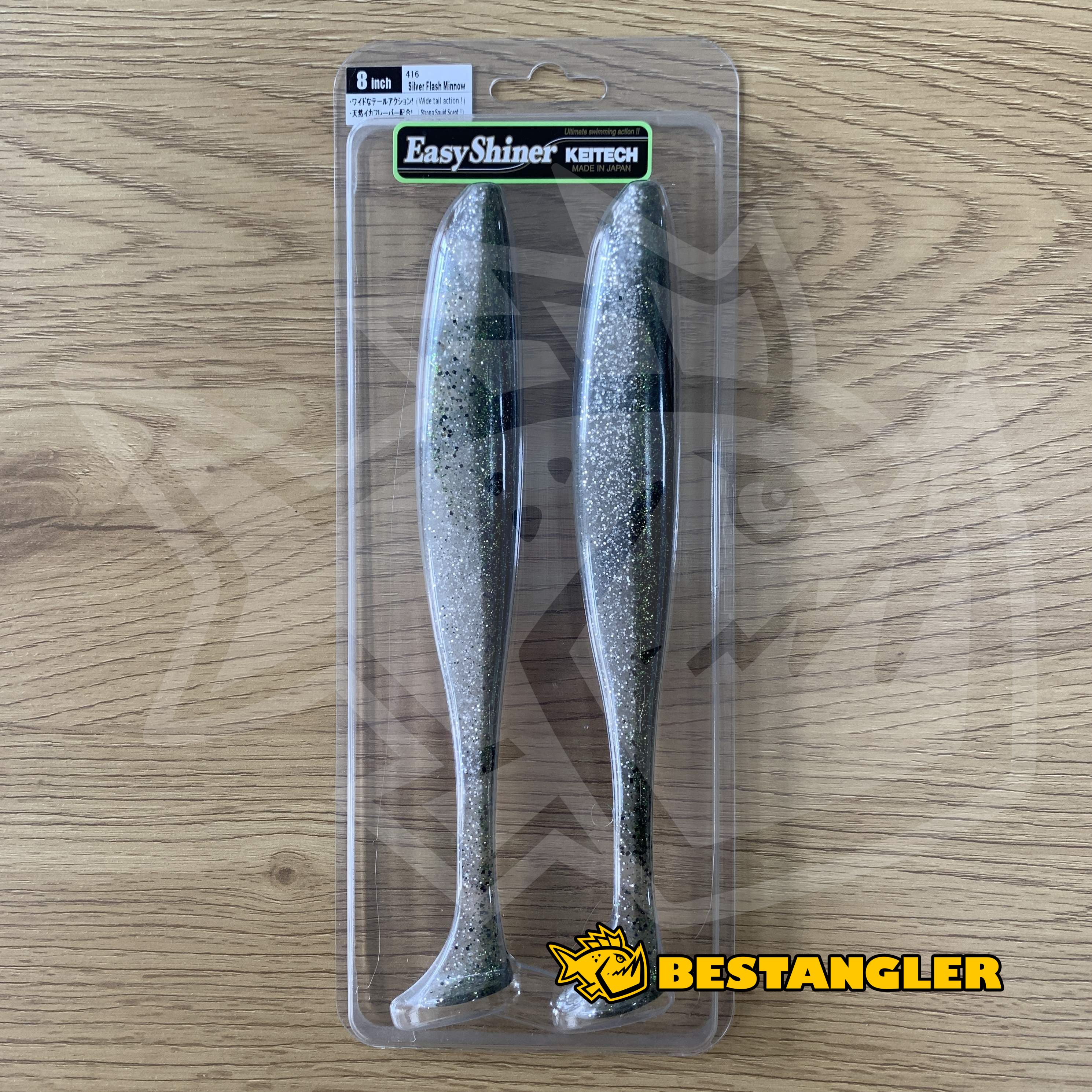 Keitech Easy Shiner 8" Silver Flash Minnow | BESTANGLER.com